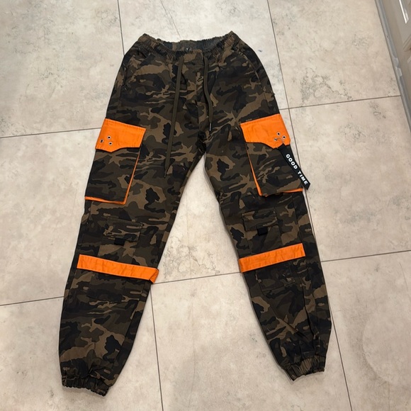 American Bazi | Pants & Jumpsuits | Worn Once Cargo Pants With Orange ...